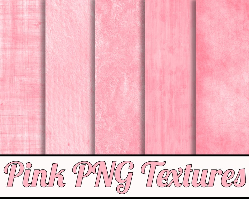 Seamless Distressed Pink Textures PNG Digital Paper Pack 5 - Etsy