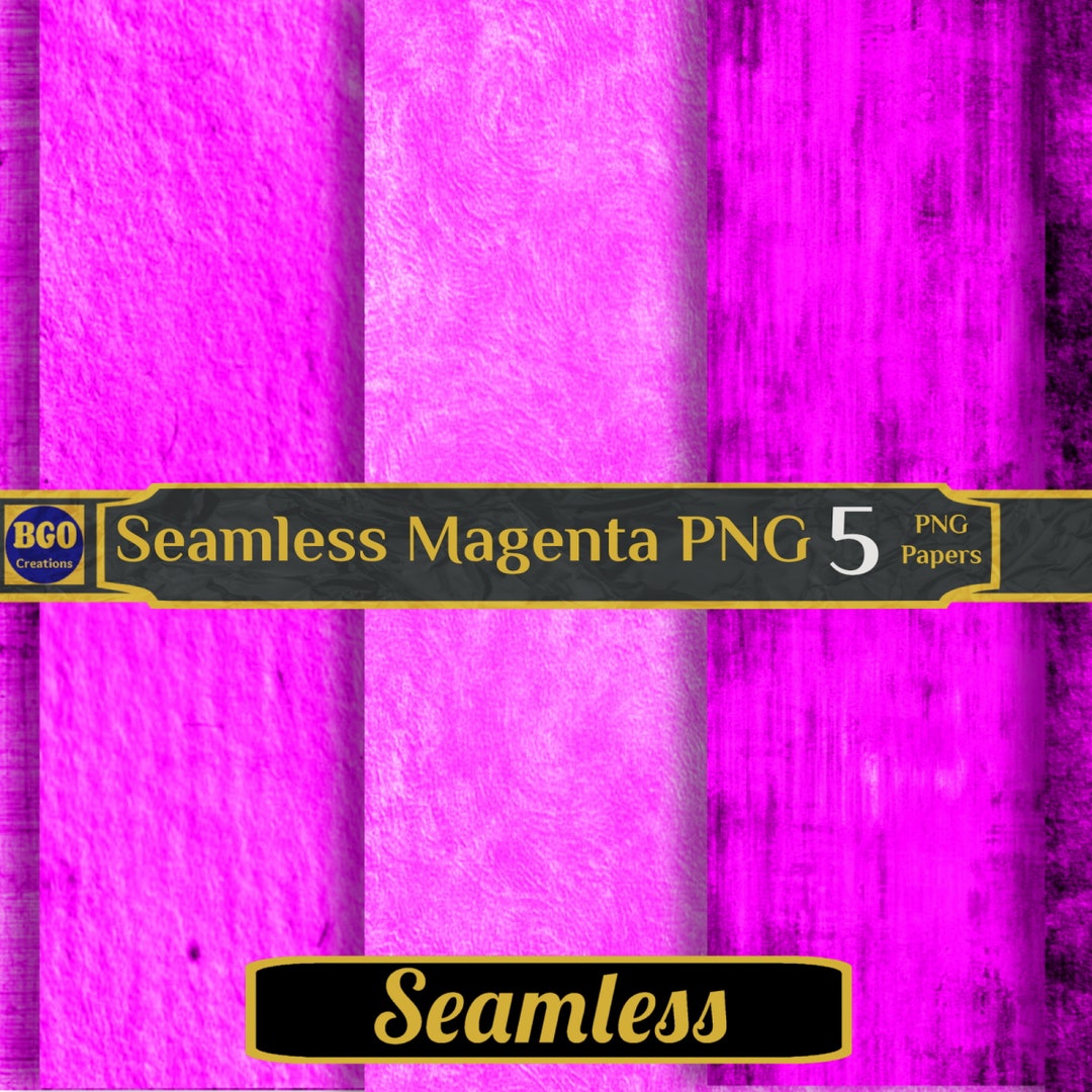 Seamless Distressed Magenta Textures PNG Digital Paper Pack, 5 ...