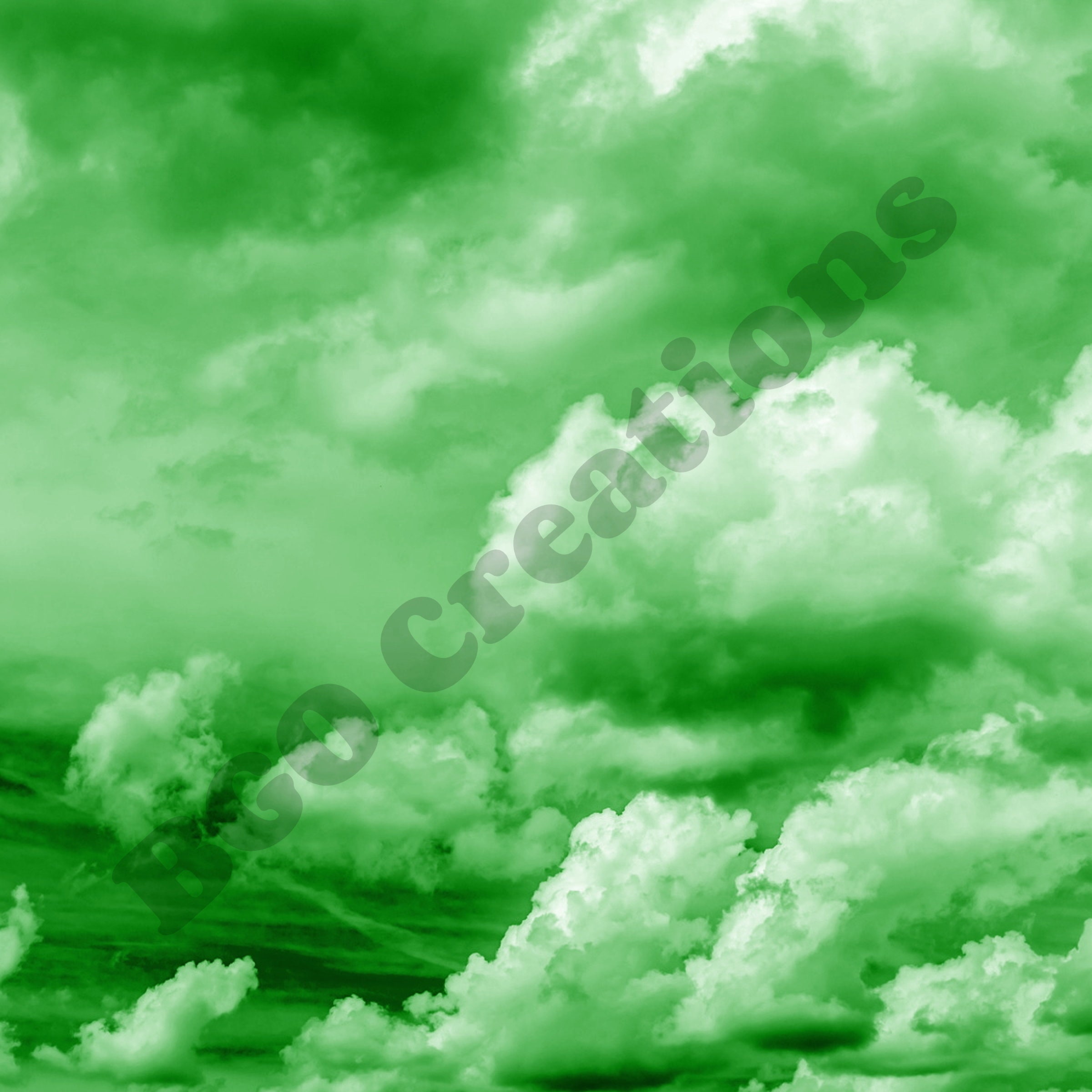 Emerald Green Clouds Digital Paper Pack 14 Scrapbooking - Etsy