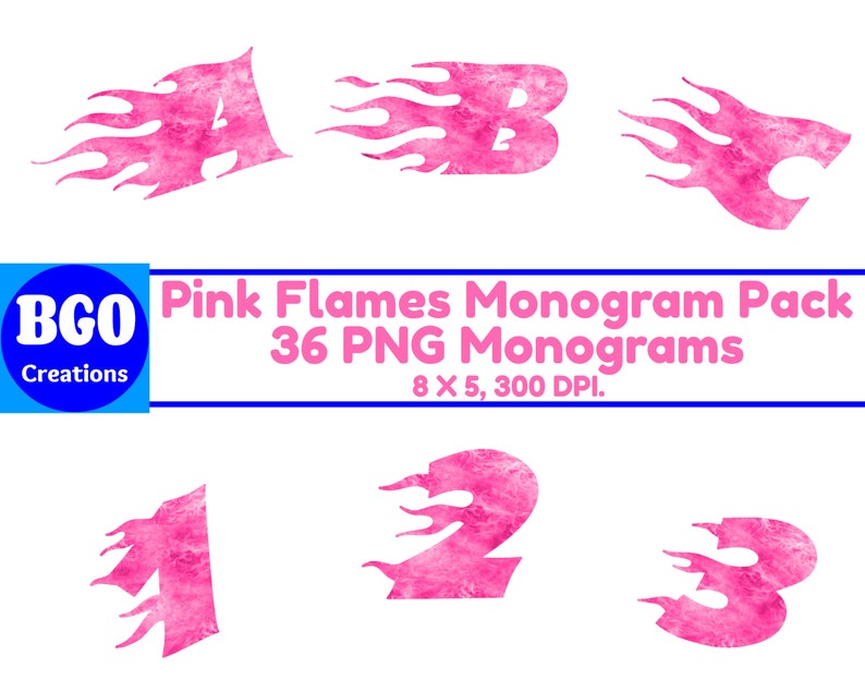 Pink Flame Letters Flame PNG Letters Flame Monogram Flames - Etsy