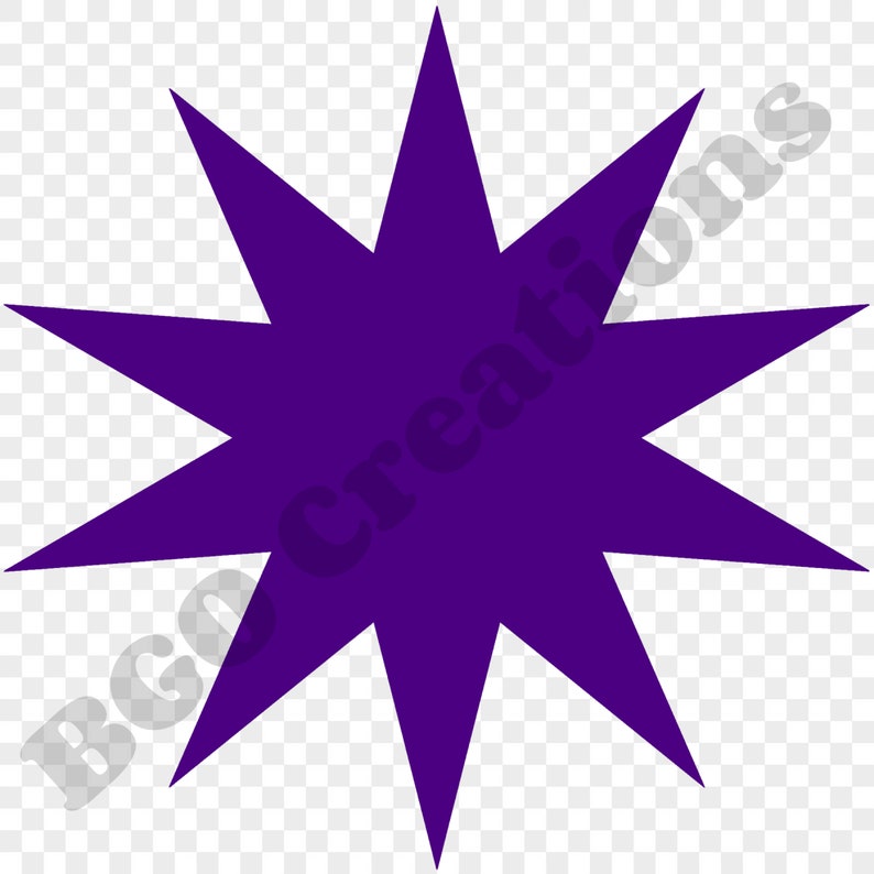 Purple Stars PNG Bundle, 15 Star Images, Printable Stars Clipart, Stars ...