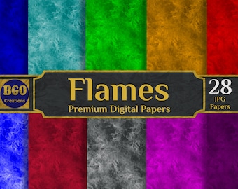 Rainbow Smoke Background Digital Paper Bundle Abstract - Etsy