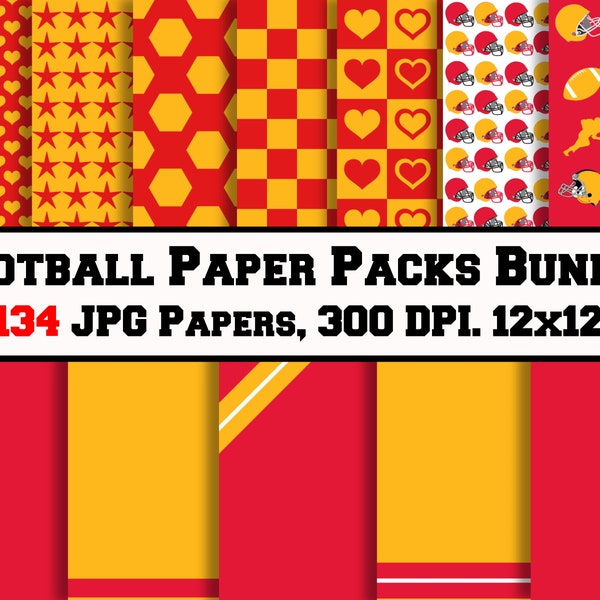 Kansas City Chiefs Scrapbook Paper - Etsy