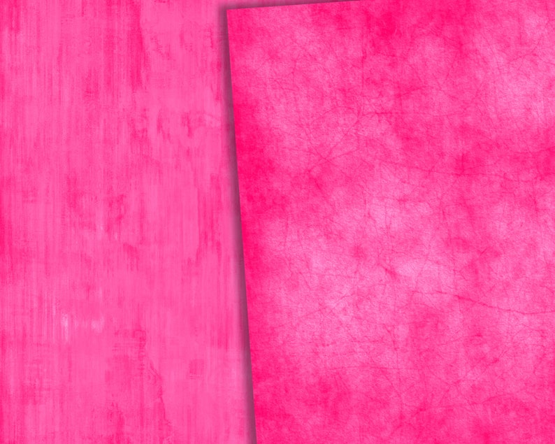 Seamless Distressed Hot Pink Textures PNG Digital Paper Pack, 5 PNG ...