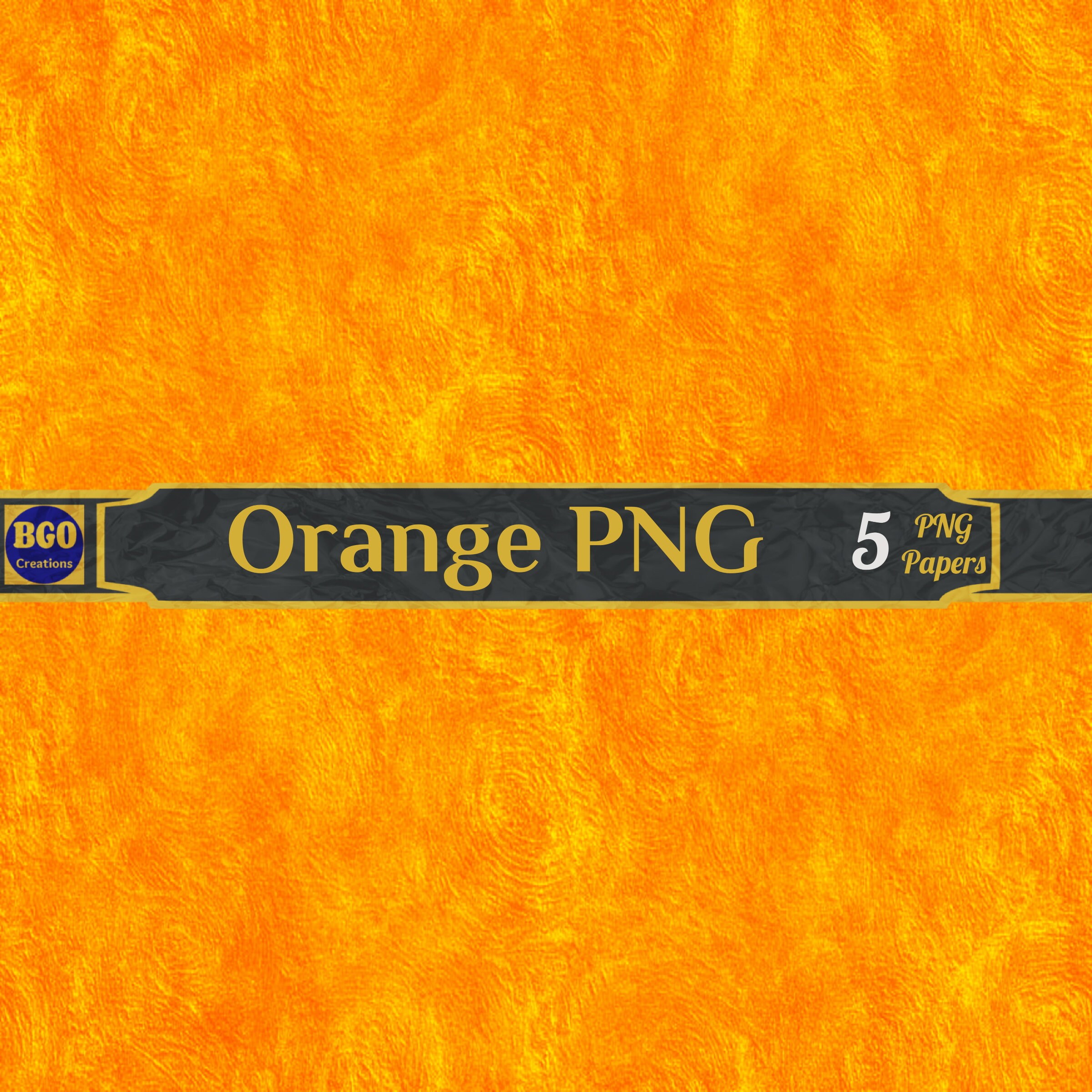 Seamless Distressed Orange Textures PNG Digital Paper Pack, 5 PNG ...