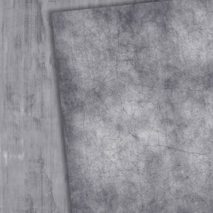 Seamless Distressed Silver Textures PNG Digital Paper Pack, 5 PNG ...
