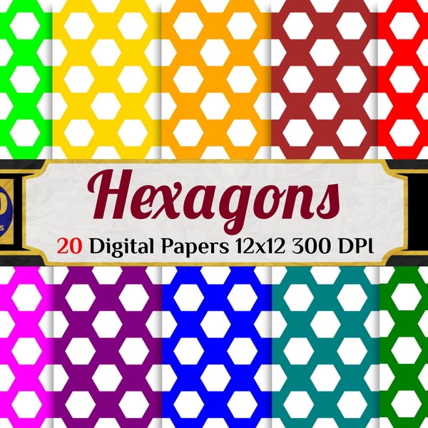 Hexagon Papers - Etsy
