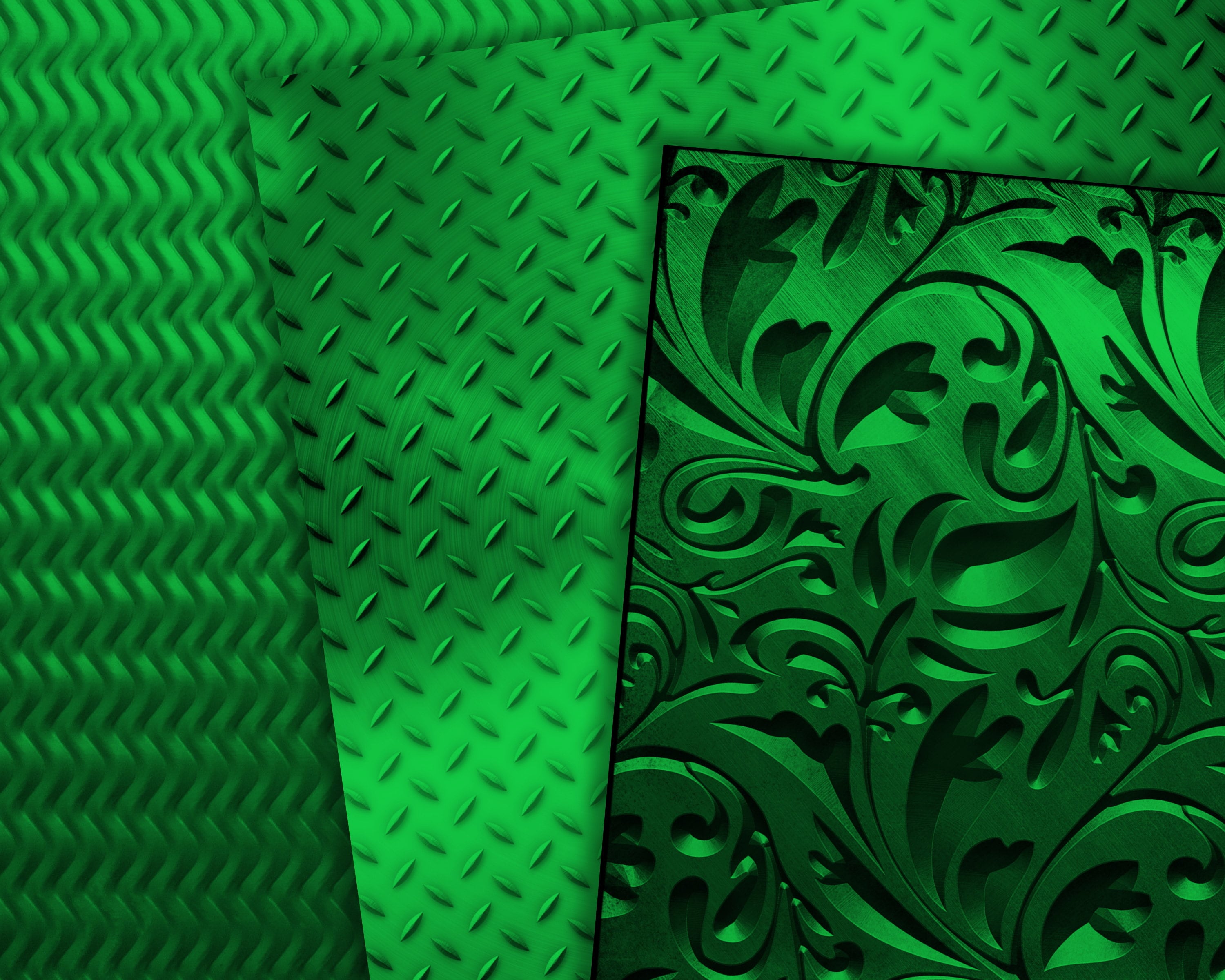 22 Emerald Metals Digital Paper, Brass Digital Paper, Brushed Metal ...