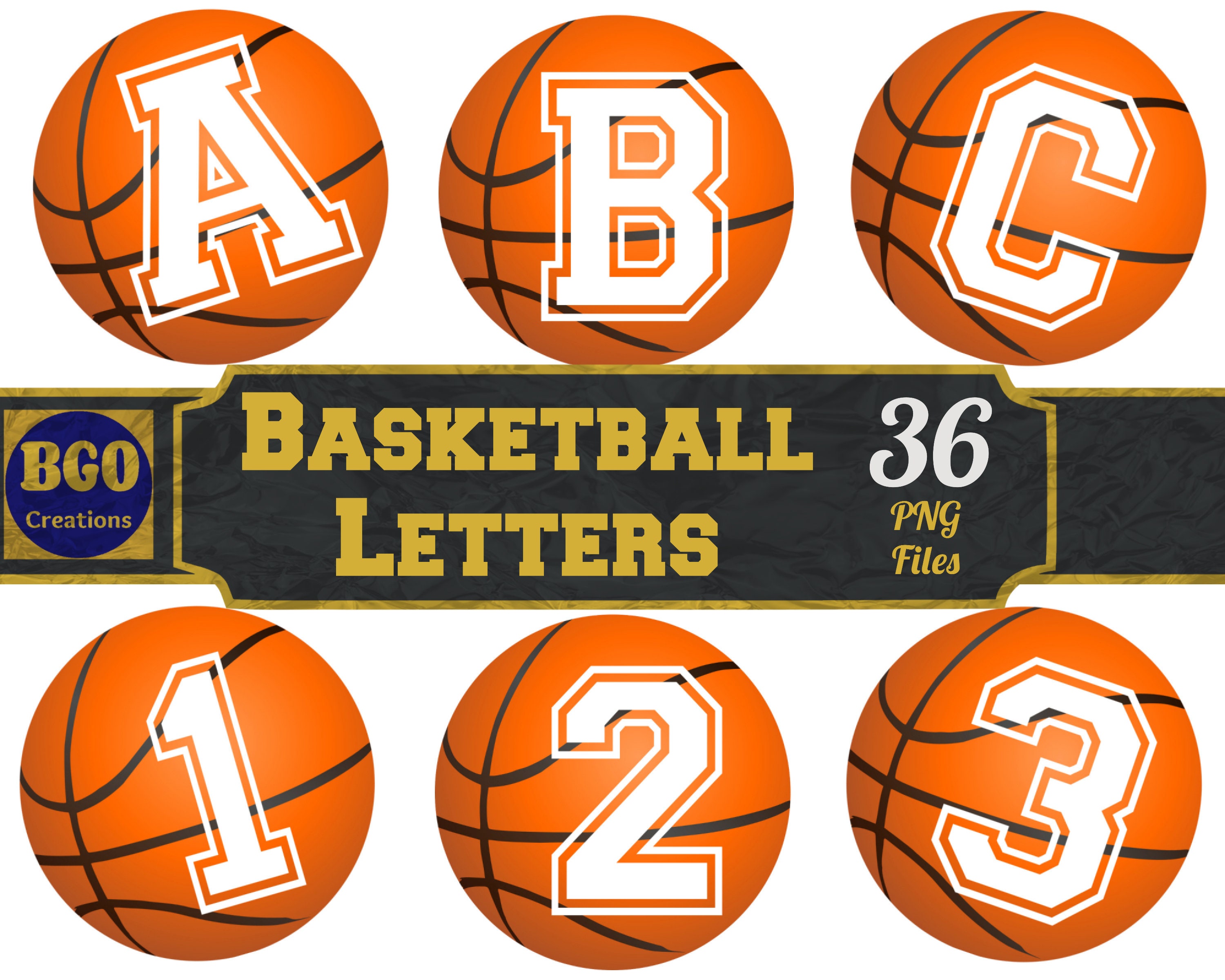 Basketball Letters Basketball PNG Letters Basketball - Etsy