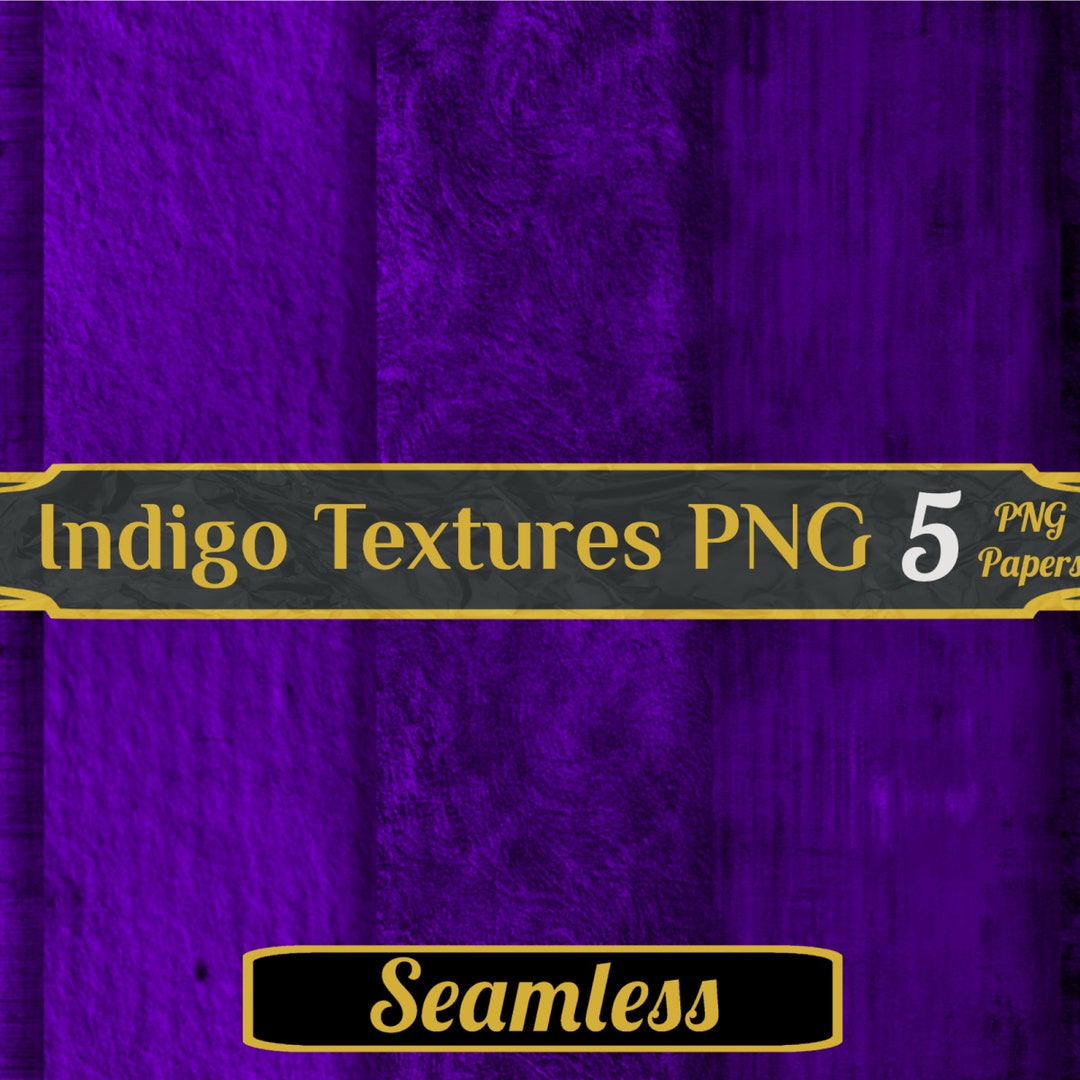 Seamless Distressed Indigo Textures PNG Digital Paper Pack, 5 PNG ...