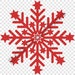 Red Glitter Snowflake PNG Bundle, 7 Snowflake Images, Printable ...