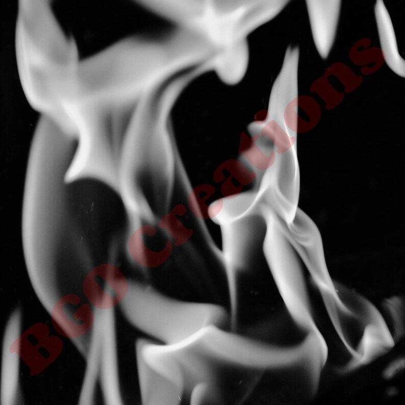 White Fire PNG Digital Paper Pack, 5 Photography Backgrounds, Black ...