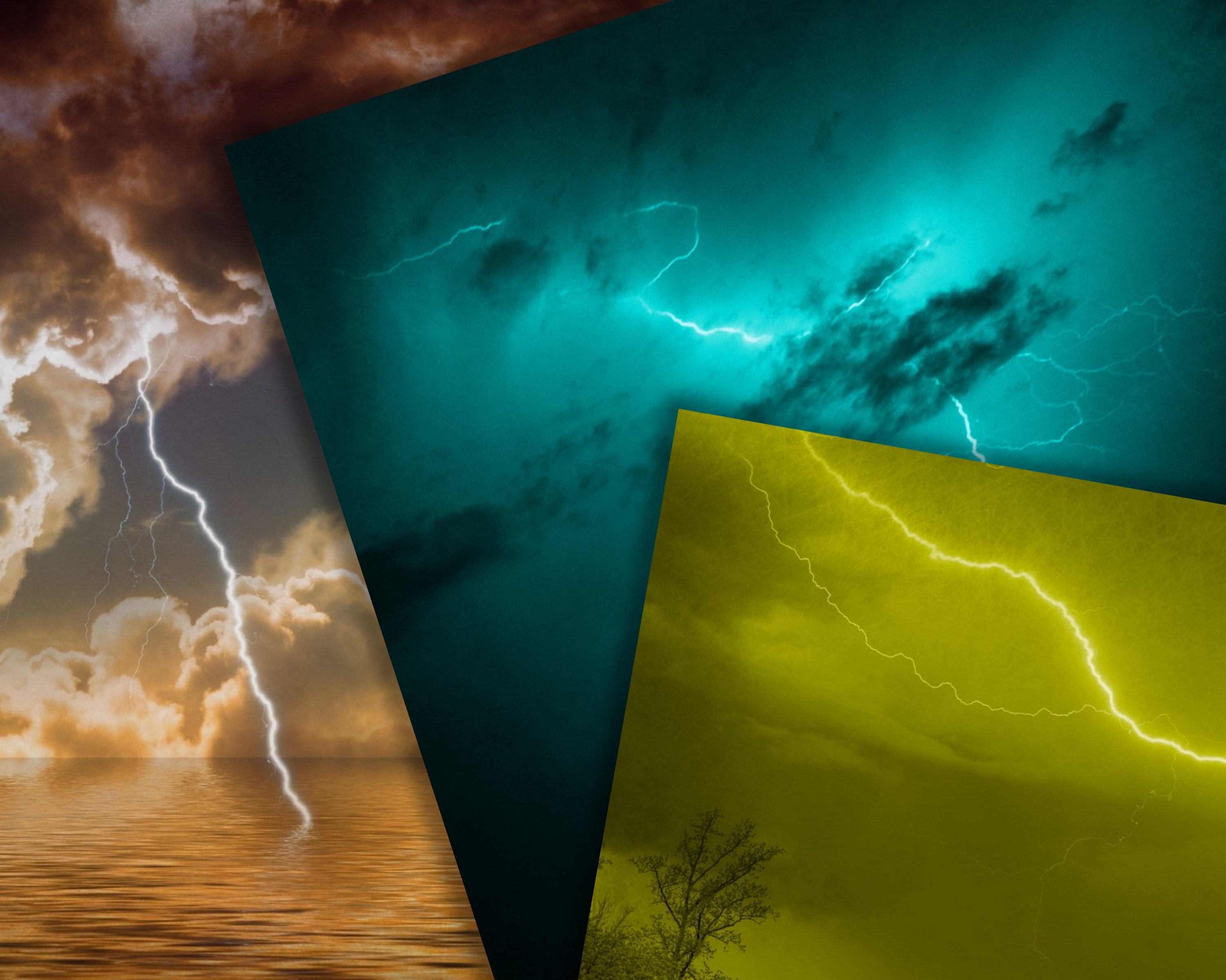 Lightning Digital Paper Super Bundle 196 Textured - Etsy