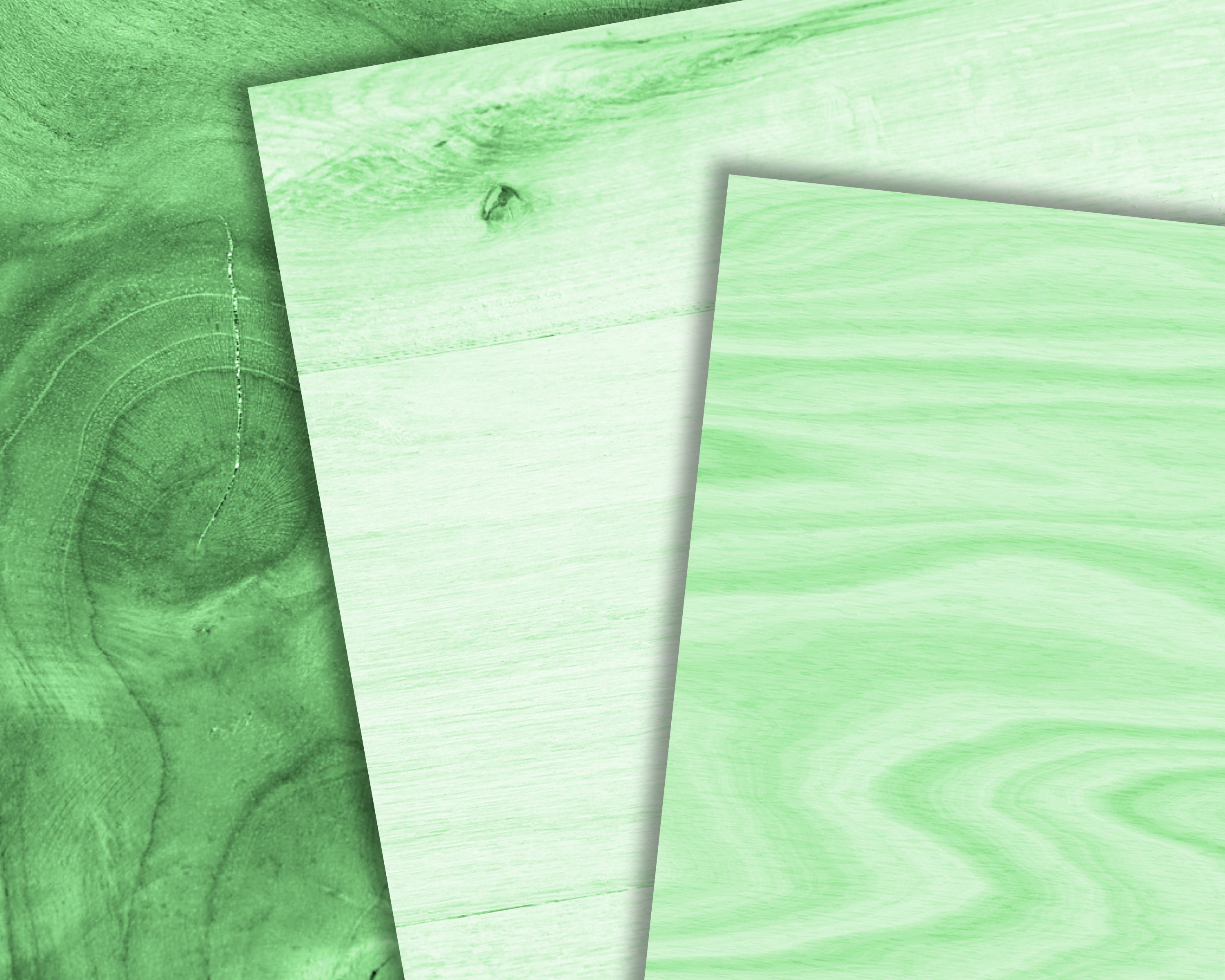 Forest Green Wood Background Digital Papers, 16 Wooden Backgrounds ...