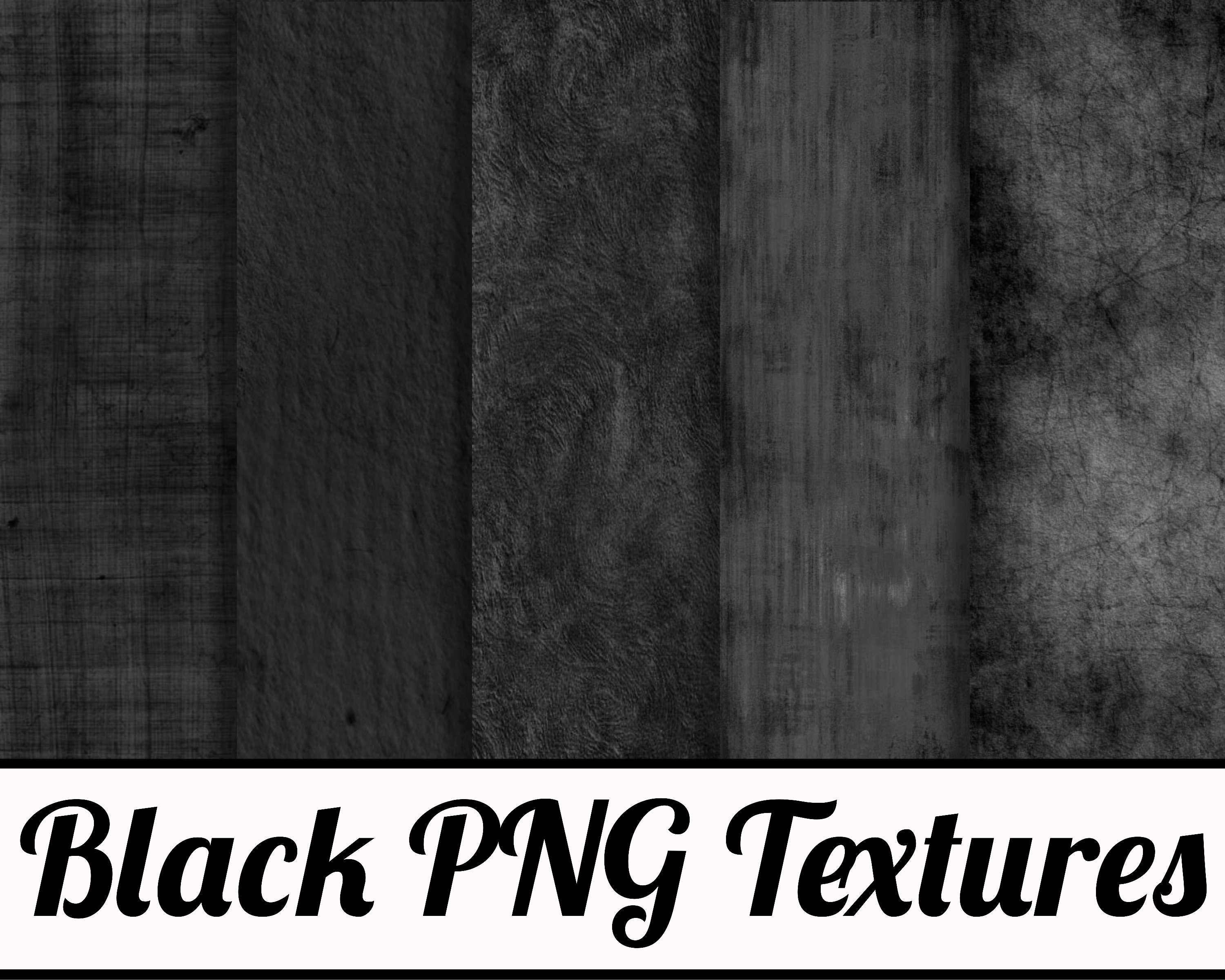 Seamless Distressed Black Textures PNG Digital Paper Pack 5 - Etsy