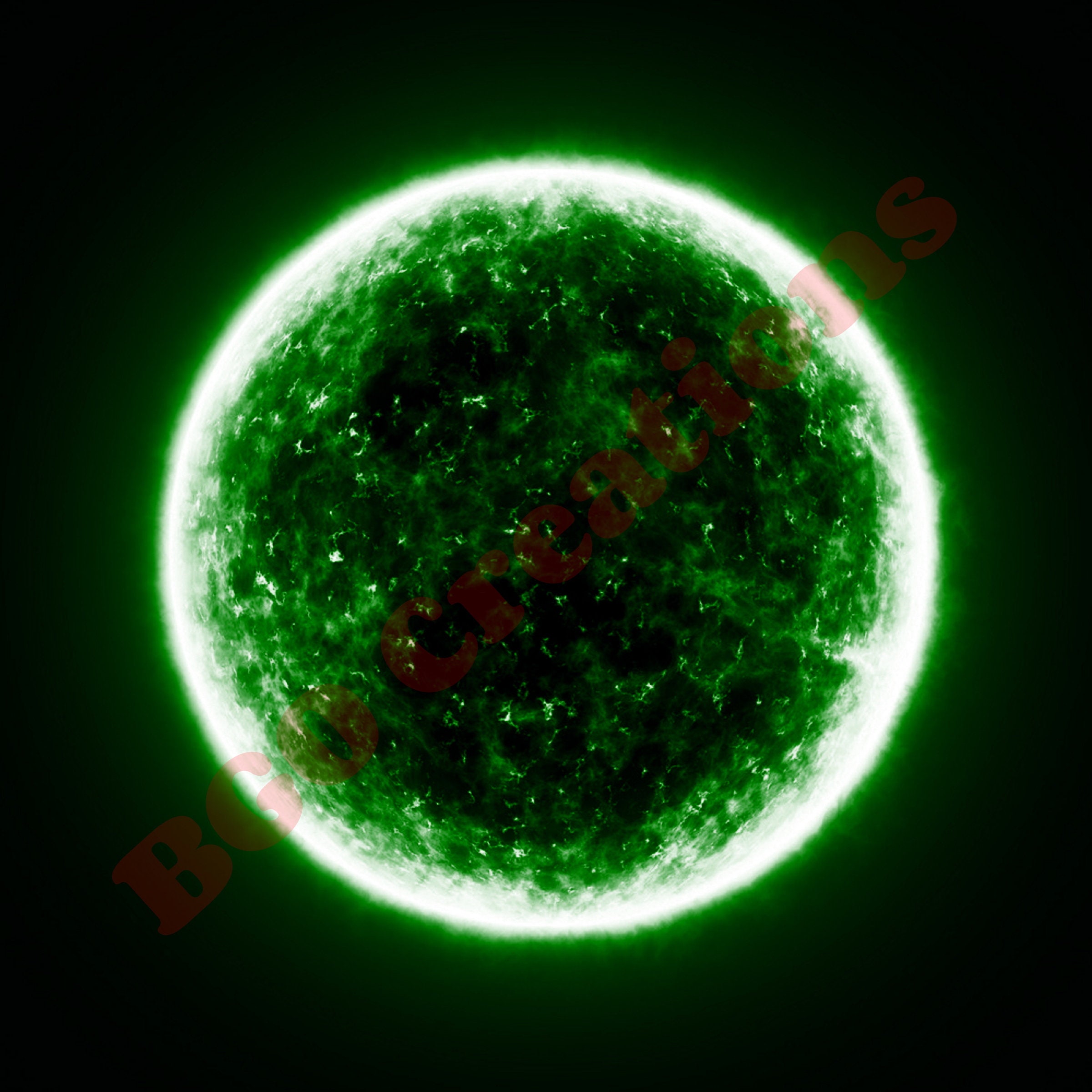 Green Suns PNG Digital Paper Pack, 5 Photography Background Stars ...