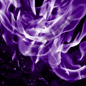 Indigo Fire Digital Paper Pack, 18 Textured Scrapbooking Purple Flames ...