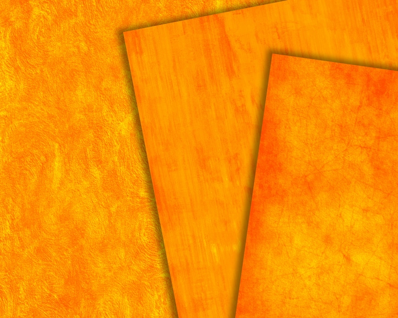 Seamless Distressed Orange Textures PNG Digital Paper Pack, 5 PNG ...