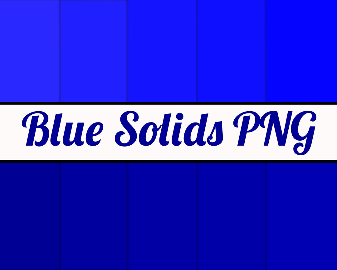 44 Blue Solids PNG Digital Paper Pack Sublimation Background - Etsy