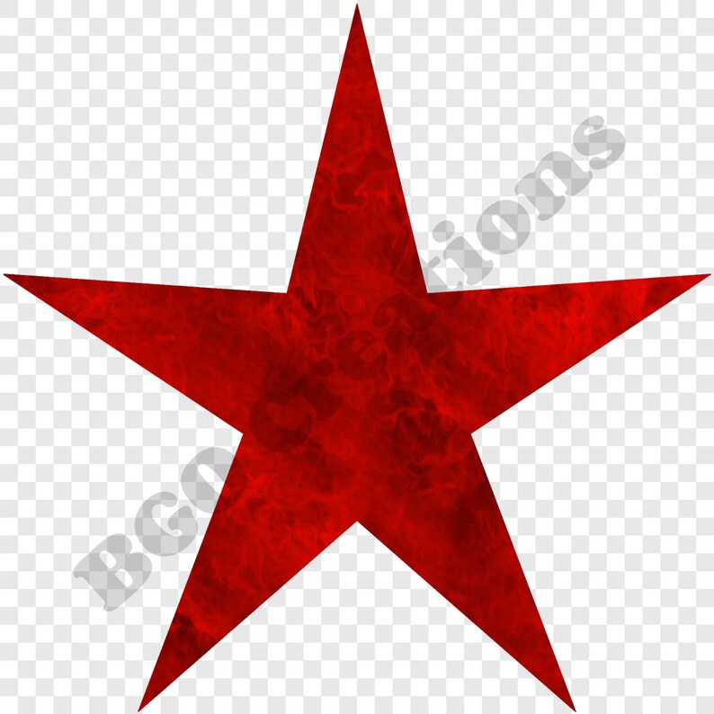 Red Fire Stars PNG Bundle, 15 Fiery Red Star Images, Printable Flame ...