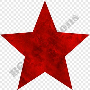 Red Fire Stars PNG Bundle, 15 Fiery Red Star Images, Printable Flame ...