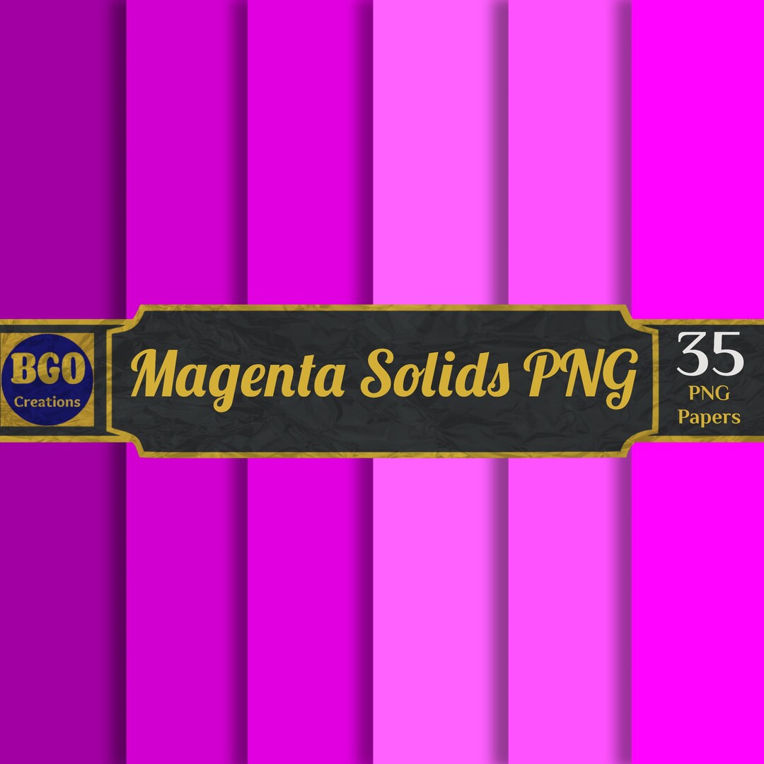35 Magenta Solids PNG Digital Paper Pack, PNG Sublimation Background ...