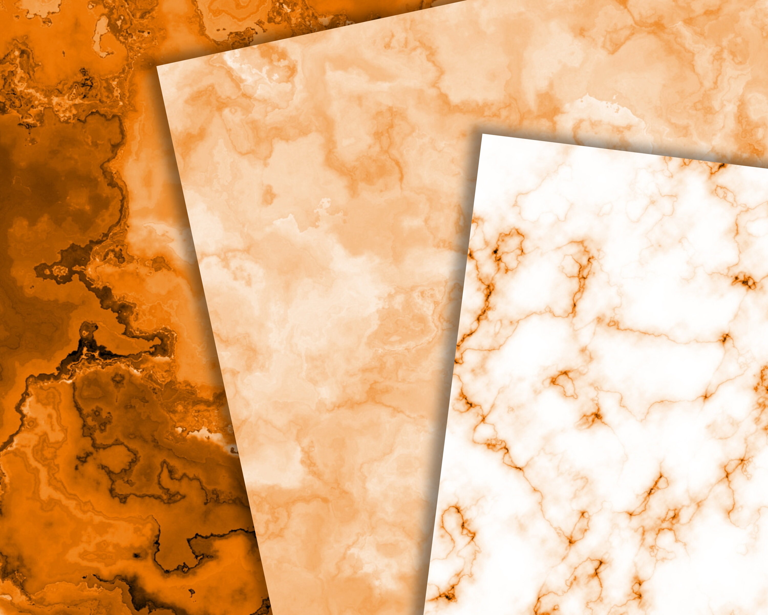 Amber Marble Digital Paper Pack, 16 Realistic Marble Texture Papers ...