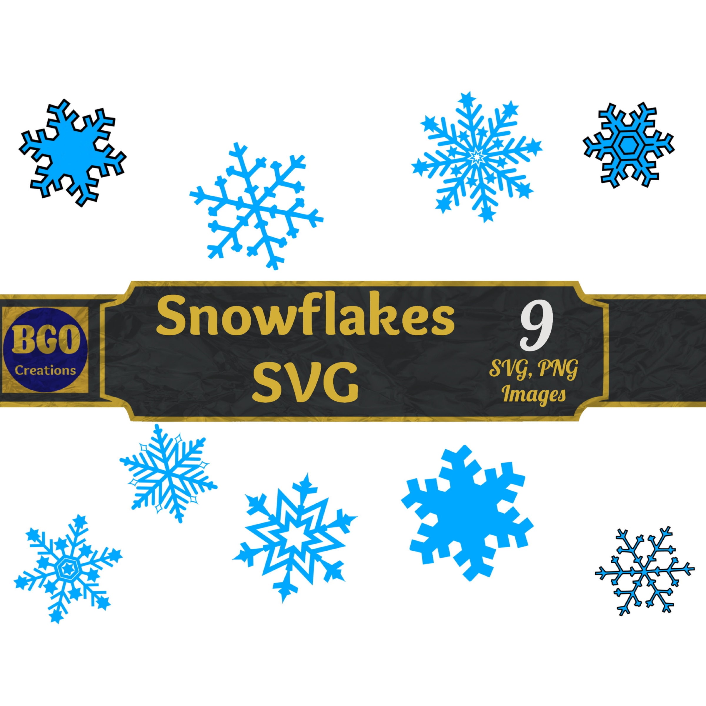 Printable Snowflake Borders