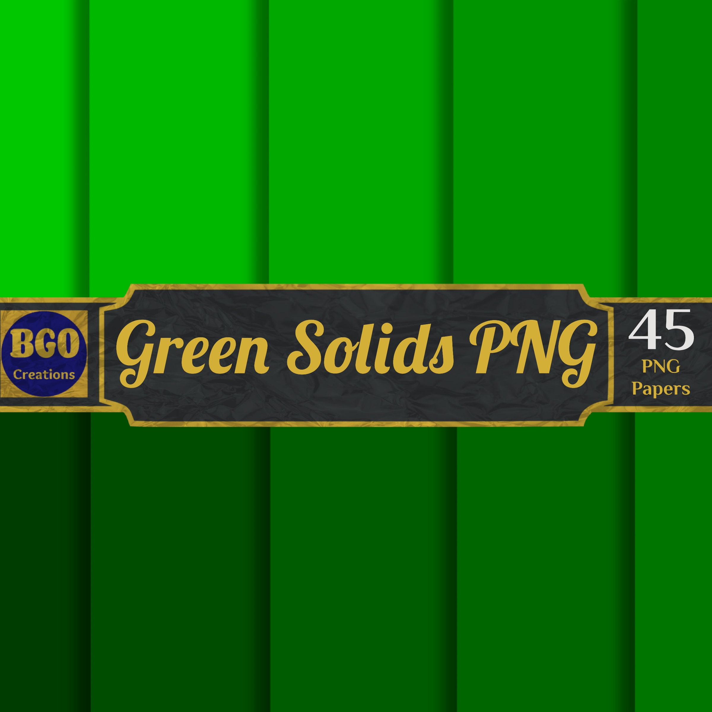45 Green Solids PNG Digital Paper Pack, PNG Sublimation Background ...