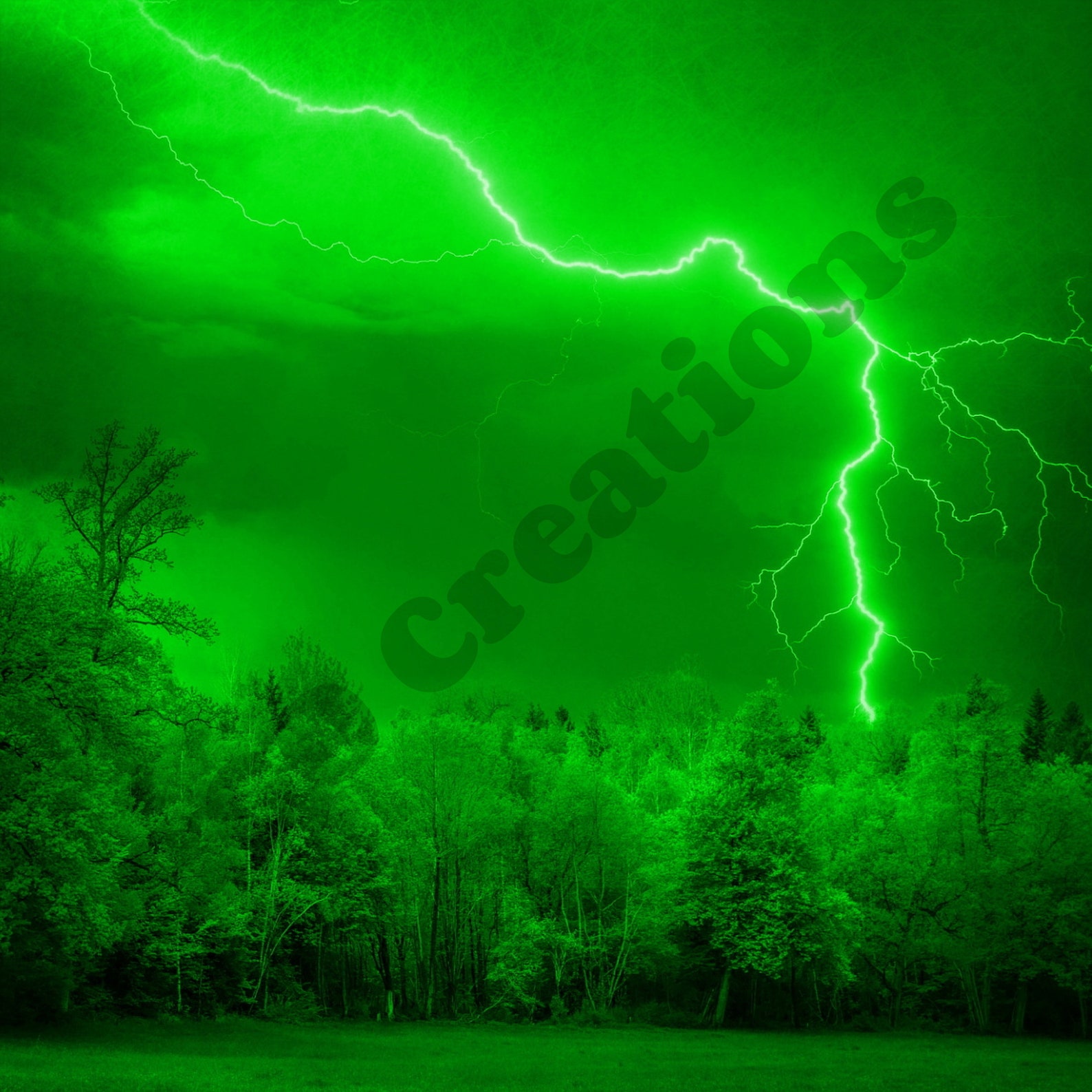 Emerald Green Lightning Digital Paper Pack, 14 Textured Scrapbooking ...