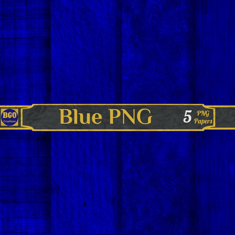 Seamless Distressed Blue Textures PNG Digital Paper Pack, 5 Photography ...