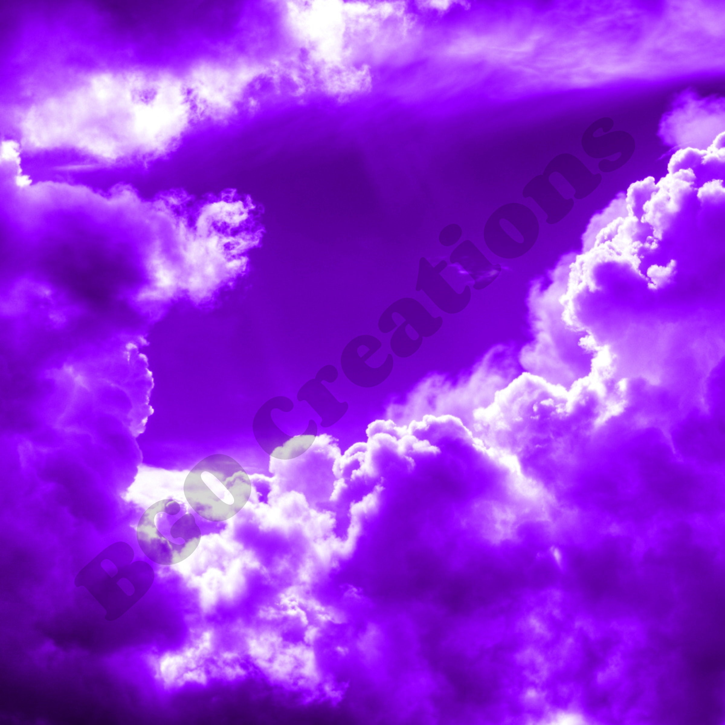 Indigo Clouds Digital Paper Pack, 14 Scrapbooking Papers, Cloud Texture, Cloudy Background ...