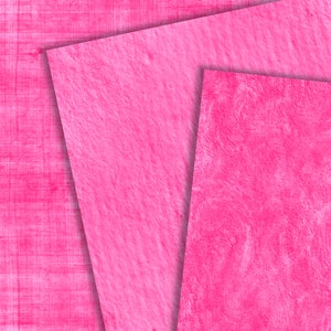 Seamless Distressed Hot Pink Textures PNG Digital Paper Pack, 5 PNG ...