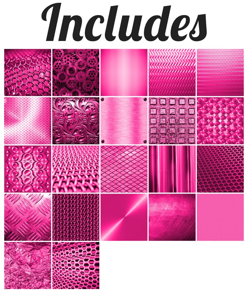 22 Pink Metals Digital Paper, Brass Digital Paper, Brushed Metal ...
