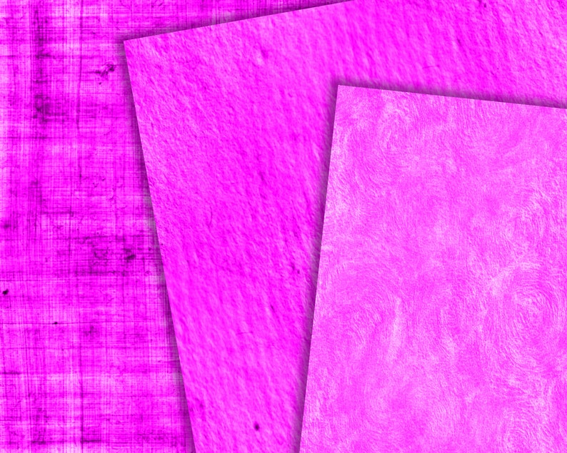 Seamless Distressed Magenta Textures PNG Digital Paper Pack, 5 ...