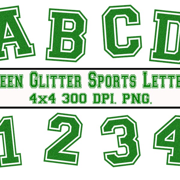 Green Letters - Etsy