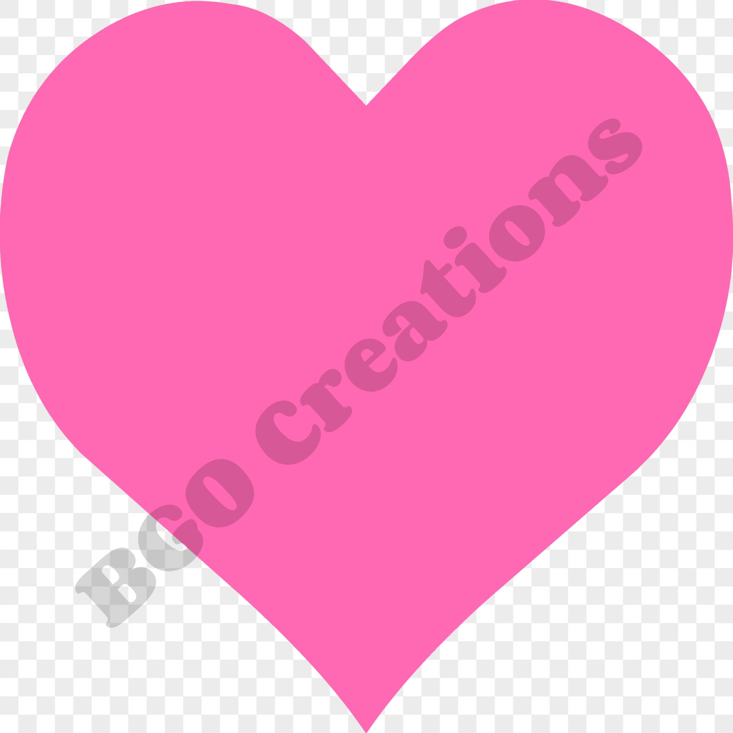 Hot Pink Hearts PNG Clipart Bundle, 24 Images, Printable Hearts ...
