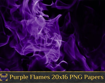 Blue Flames Digital Paper, Includes 2 Blue Fire 20 X 16 PNG Sublimation ...