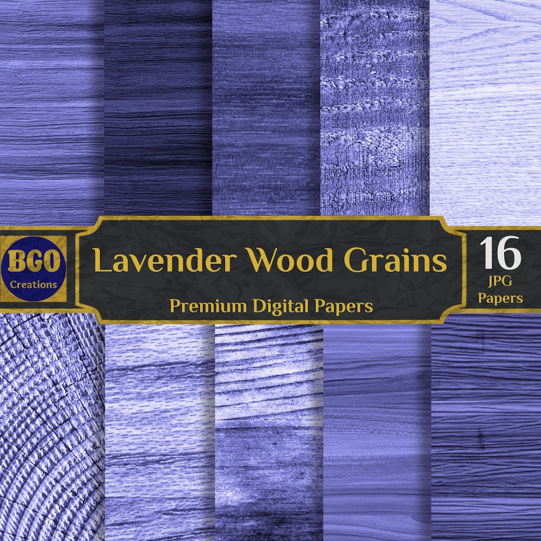 Lavender Wood Background Digital Papers, 16 Wooden Backgrounds, Rustic ...