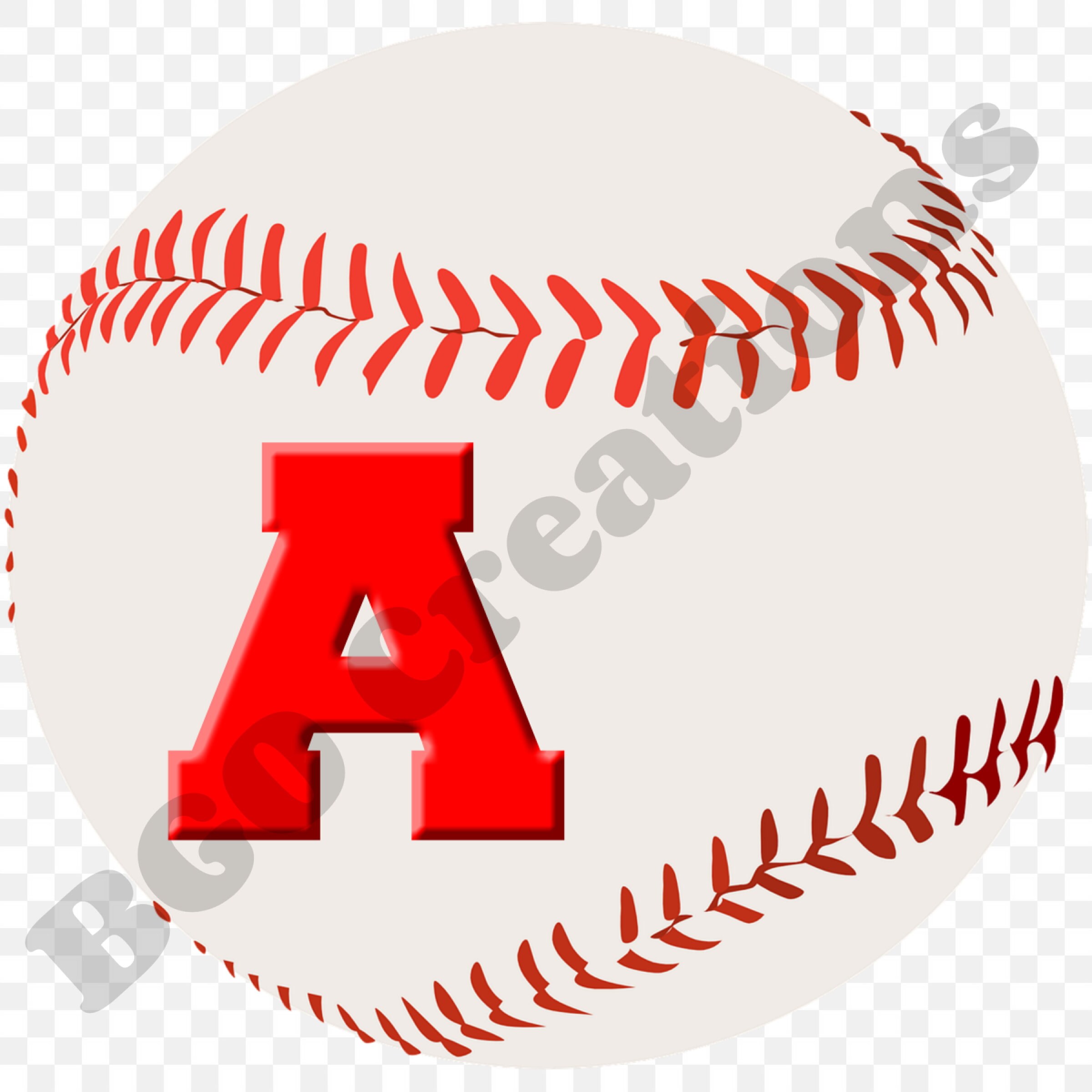Baseball Letters, Baseball PNG Letters, Baseball Alphabet Monograms ...