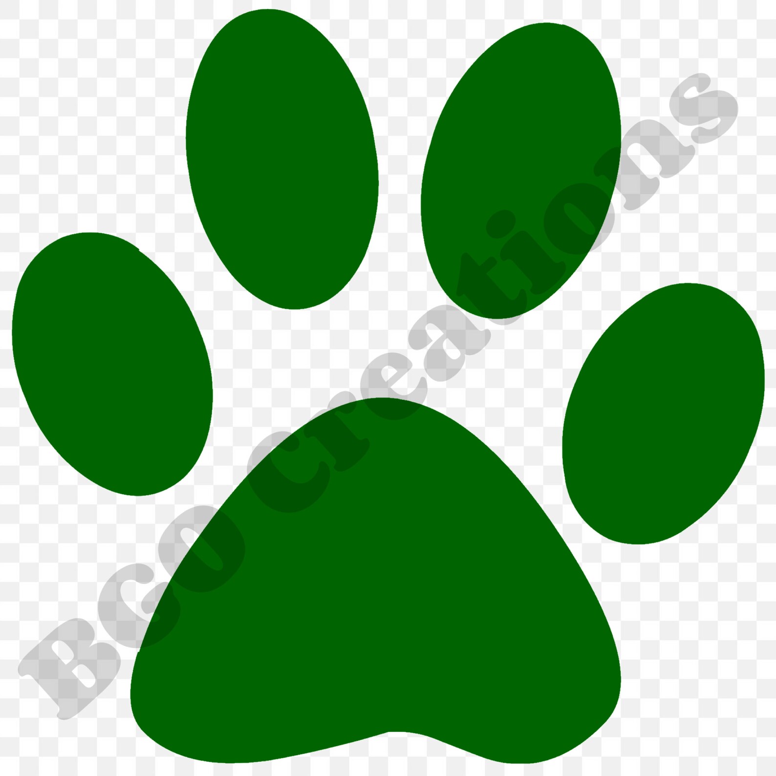 165 Colors PNG Paw Prints PNG Clip Art, 165 Paws Digital Clipart ...