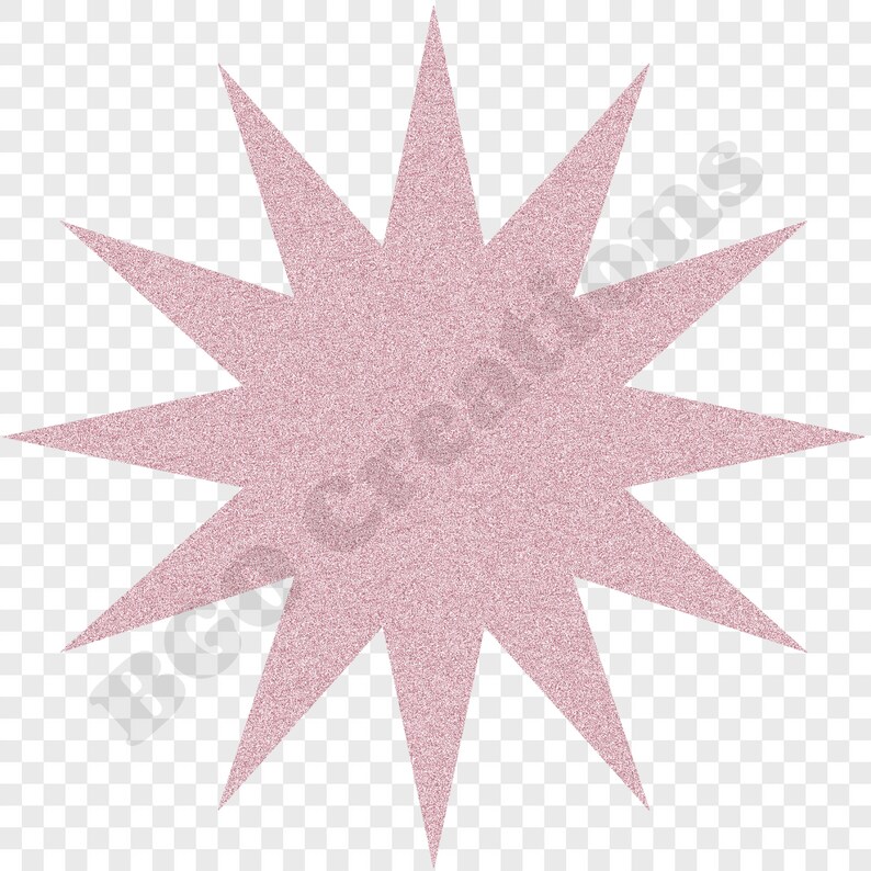Pink Glitter Stars PNG Bundle, 15 Star Images, Printable Stars Clipart ...