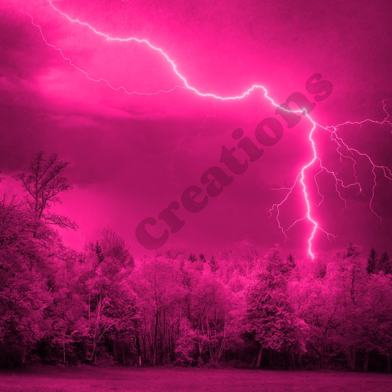 Pink Lightning Digital Paper Pack, 14 Textured Scrapbooking Papers ...