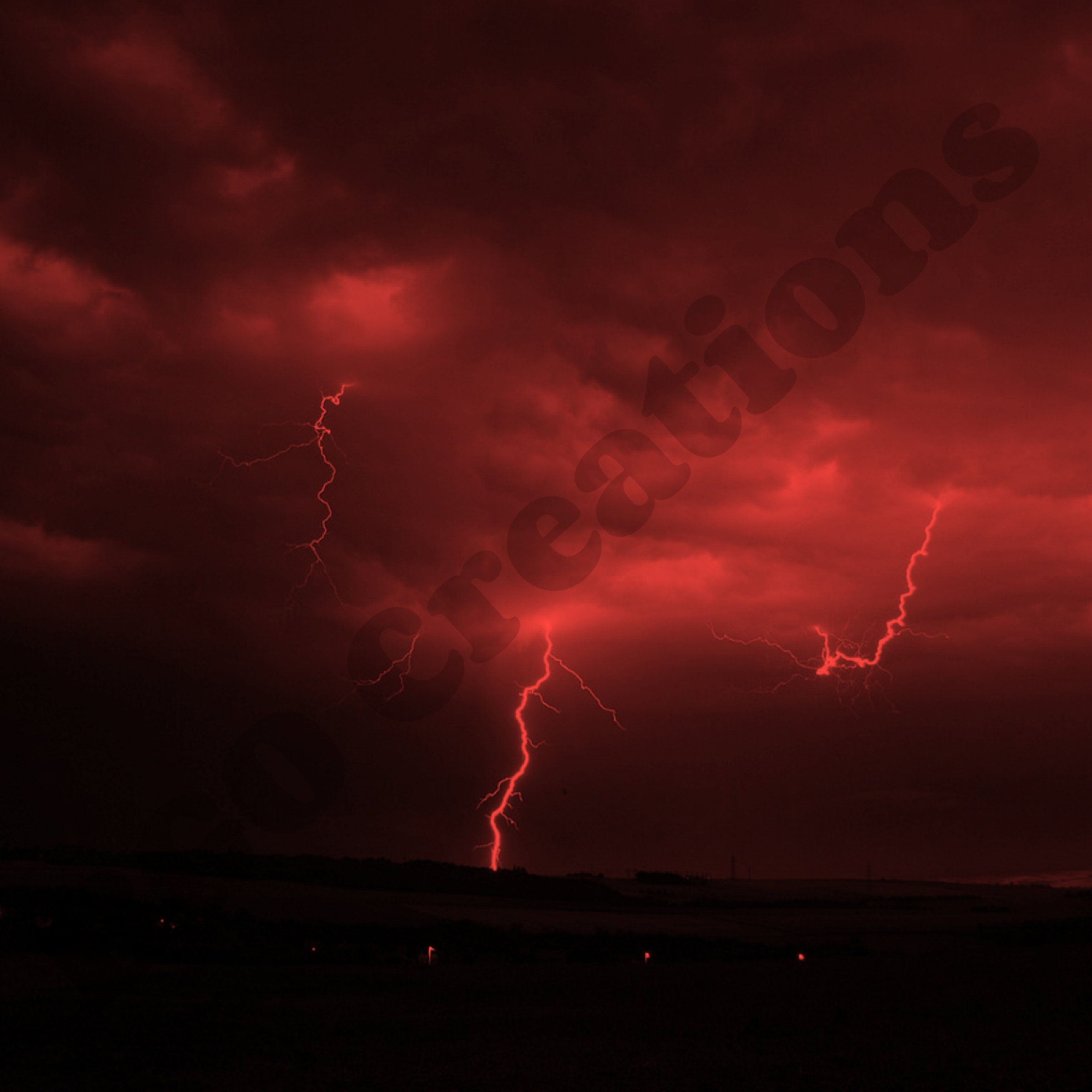 Red Lightning PNG Digital Paper Pack 5 Photography Background - Etsy