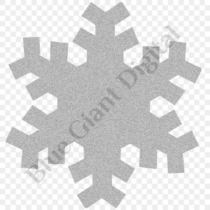 Silver Glitter Snowflake PNG Bundle, 7 Snowflake Images, Printable ...