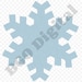 Blue Glitter Snowflake PNG Bundle, 7 Snowflake Images, Printable ...