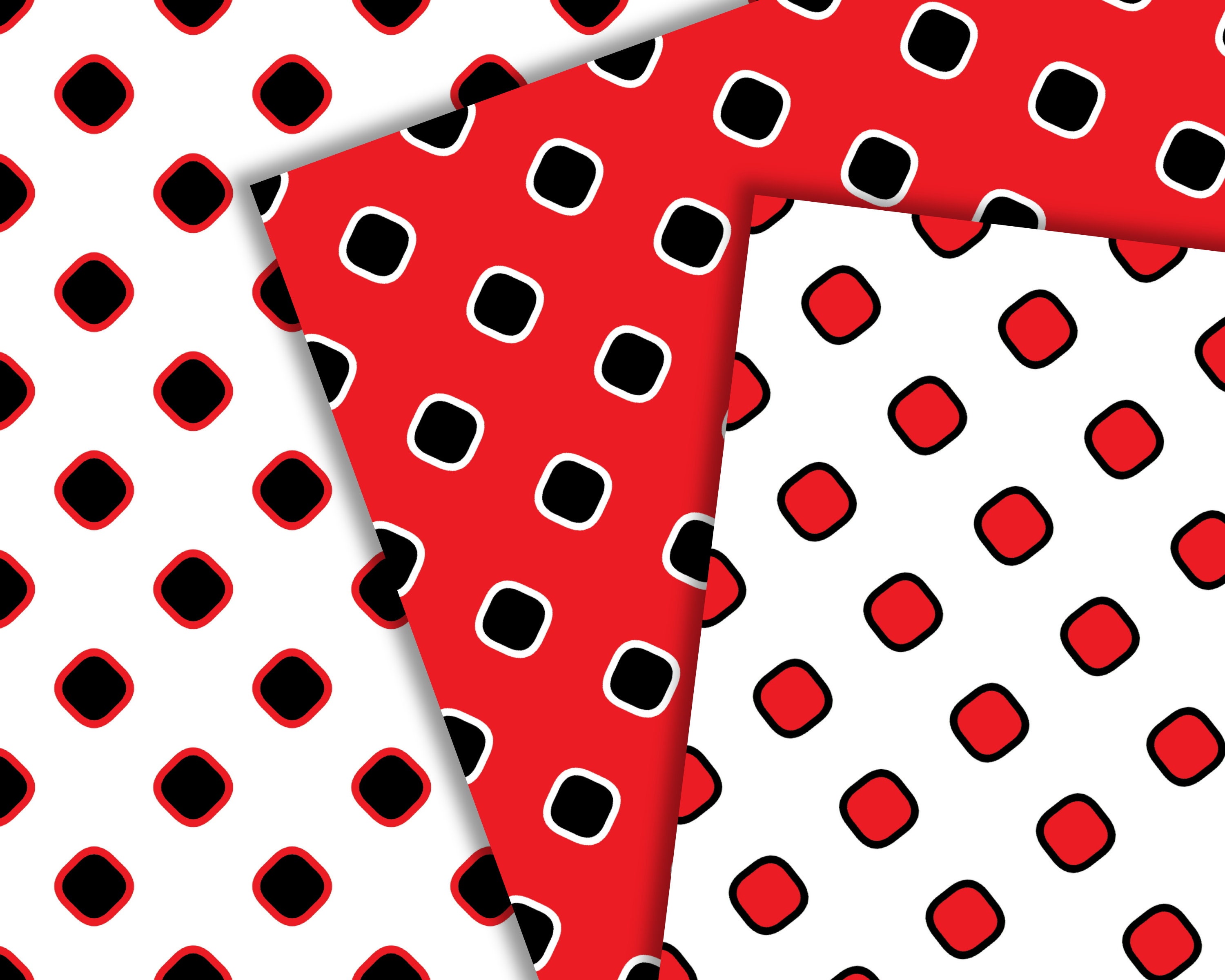 Dots Digital Paper Pack, 103 Seamless Polka Dot Pattern Papers, Various ...