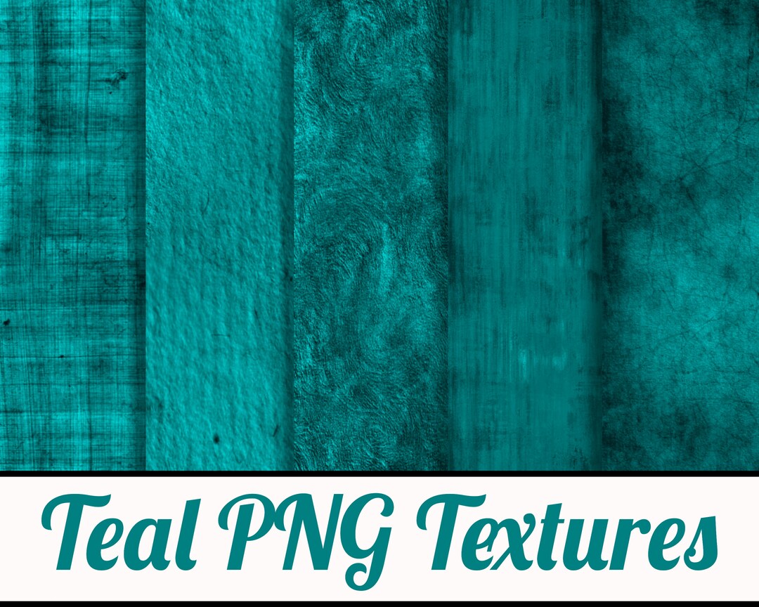 Seamless Distressed Teal Textures PNG Digital Paper Pack 5 - Etsy