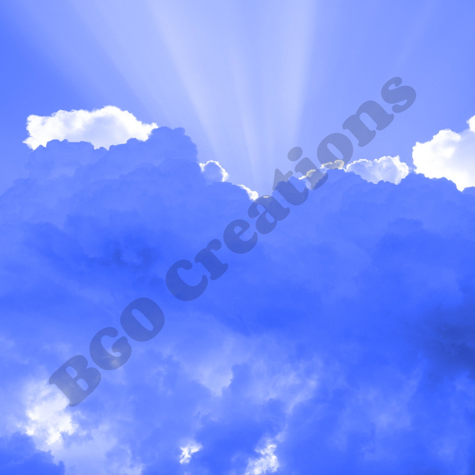 Blue Clouds Digital Paper Pack, 14 Scrapbooking Papers, Cloud Textures ...