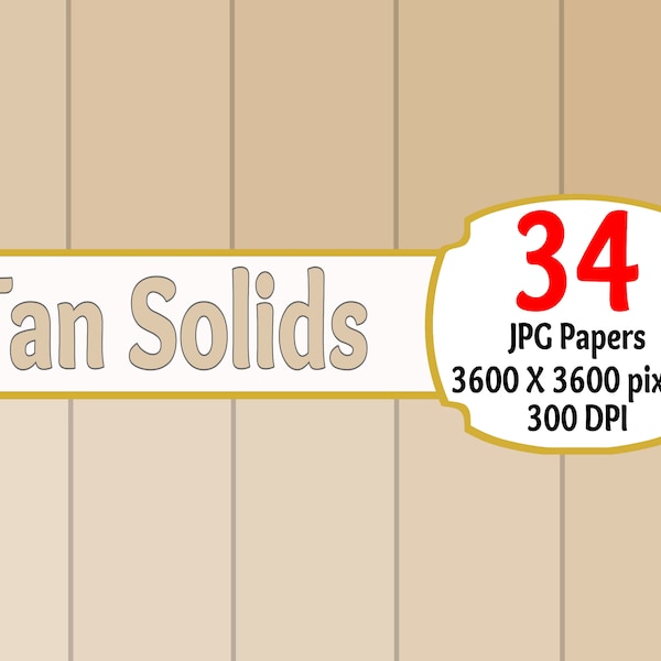 Tan Digital Paper - Etsy